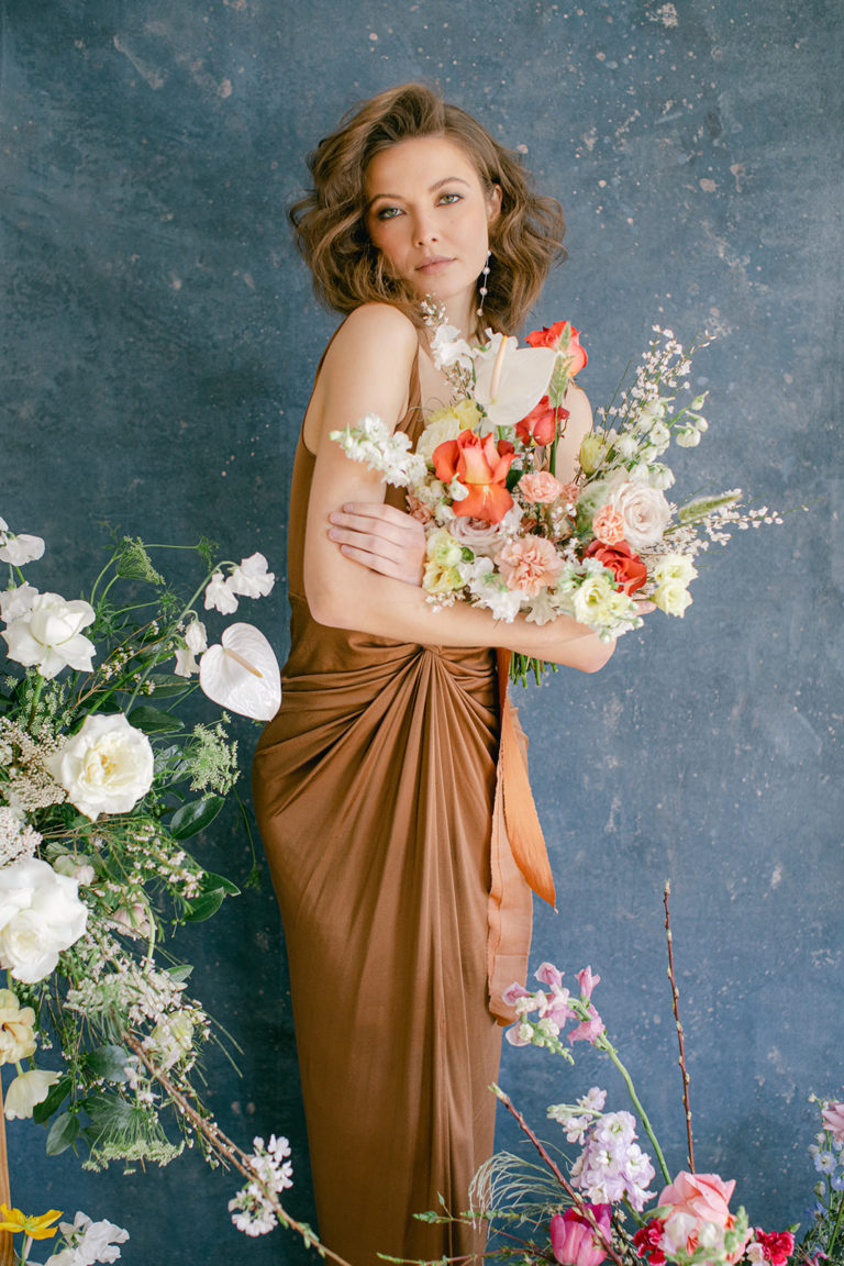 Bucks County Wedding Photographer Modern Spring Florals